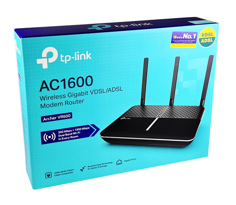 נתב+מודם AC1600 Wireless Dual Band Gigabit VDSL2 - דגם VR600 - חברת TP ...