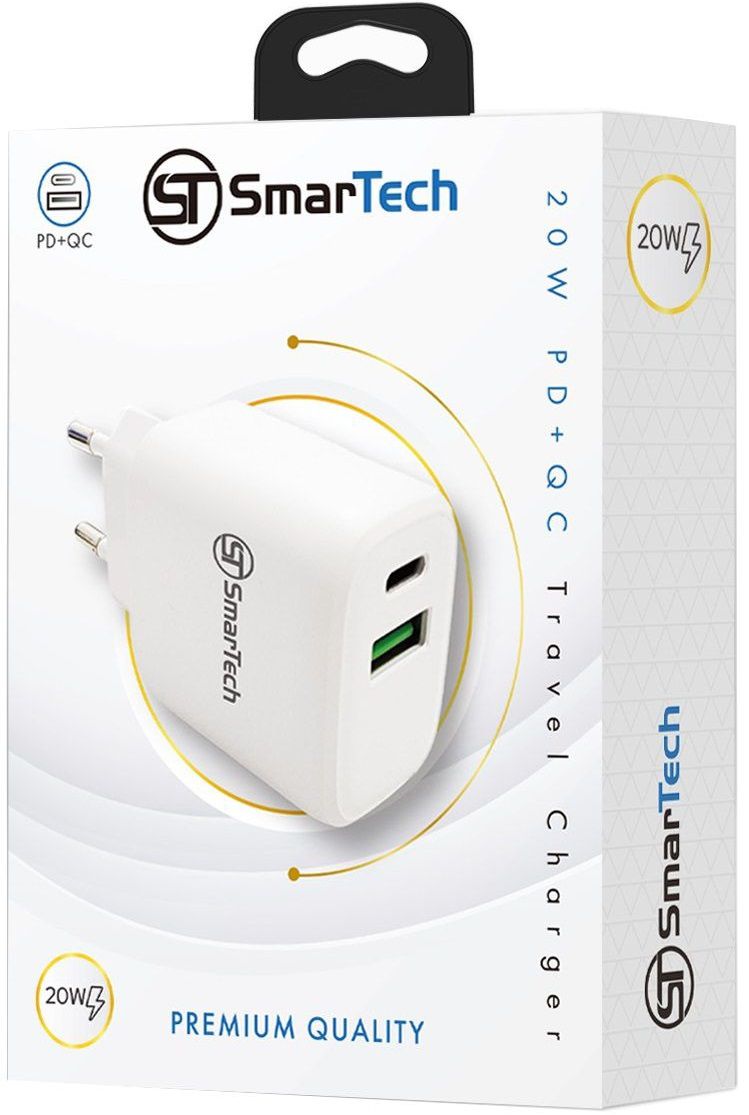 מטען קיר PD+QC 20W - דגם STTC20W - פתרון טעינה מושלם מבית SmarTech ...