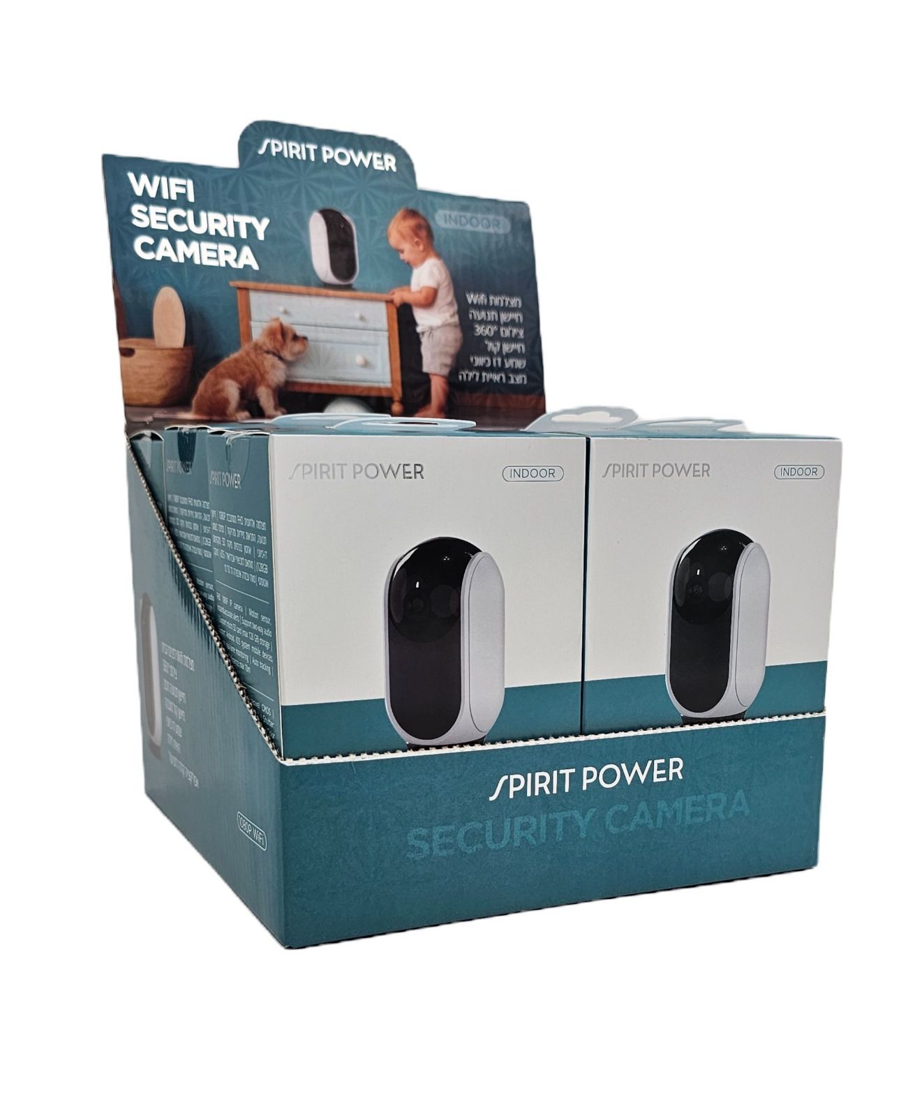 מצלמה אלחוטית Security Camera באיכות FHD - חברת Spirit Power (ברכישת 6 ...