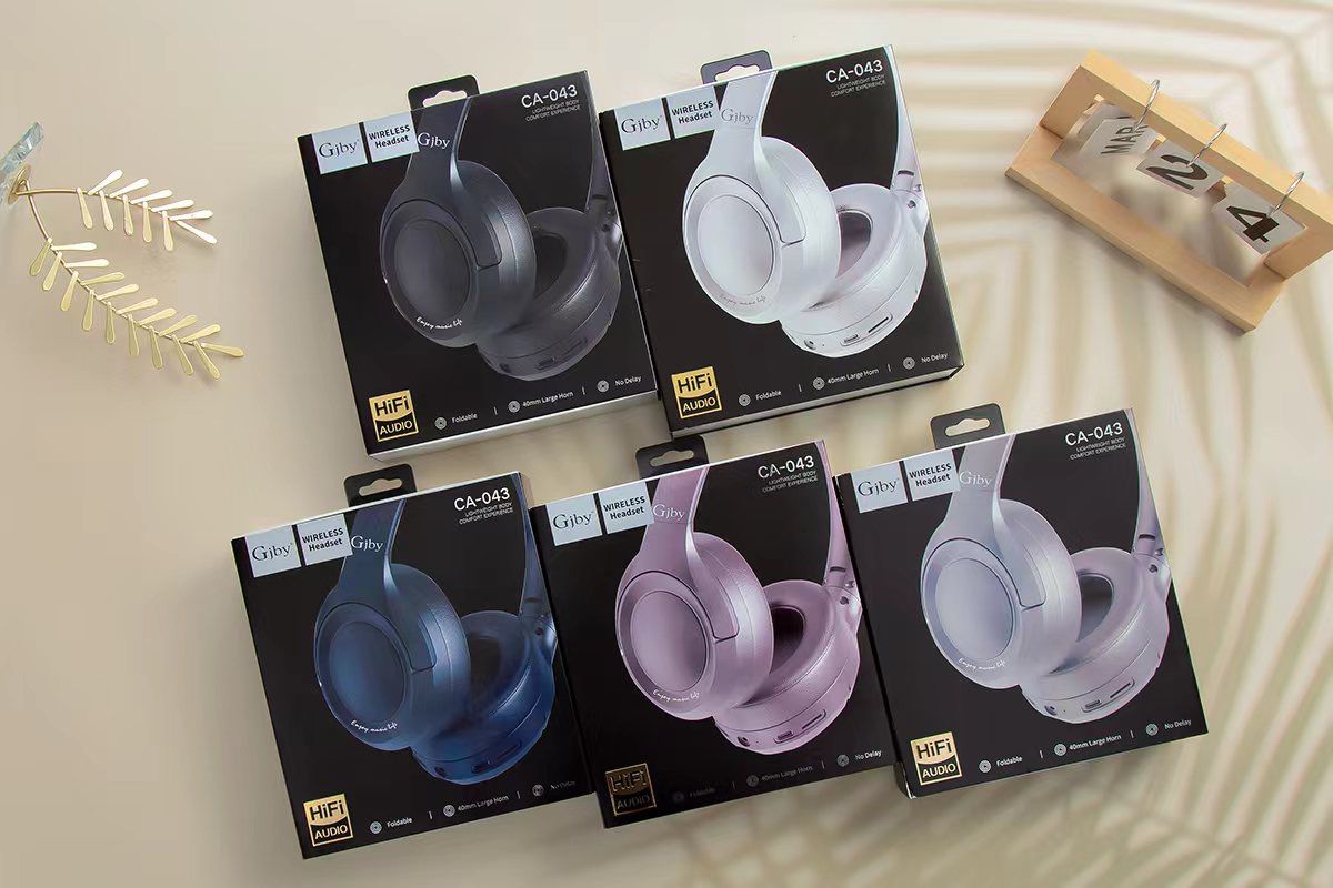 אוזניות בלוטוס מתקפלות GJBY CA-043 - חוויית שמע מתקדמת ונוחות מירבית | בסיטונאות